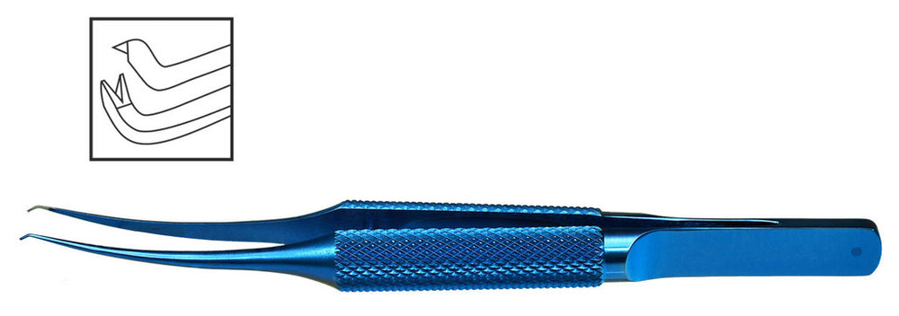 Colibri Toothed Corneal Forceps 0.12mm Titanium TMF213 | Ophthalmic